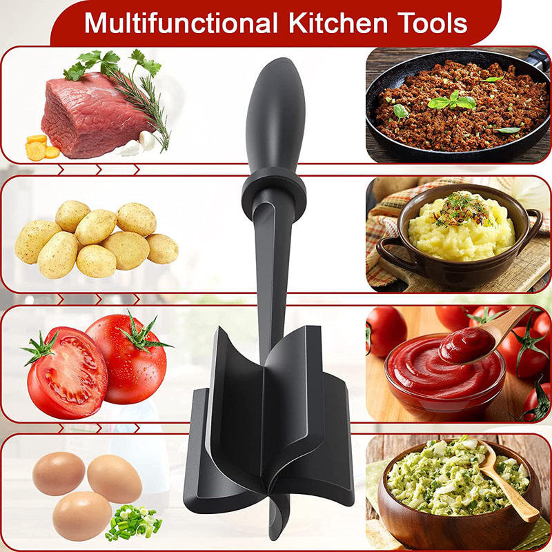 Meat Chopper & Shredder | Heat Resistant Ground Beef Smasher & Cooking ...