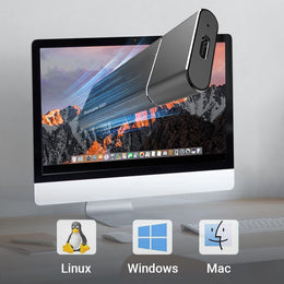 Portable external hard drive. Plug and play for Windows, PC, and Mac ...