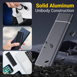 Portable external hard drive. Plug and play for Windows, PC, and Mac ...