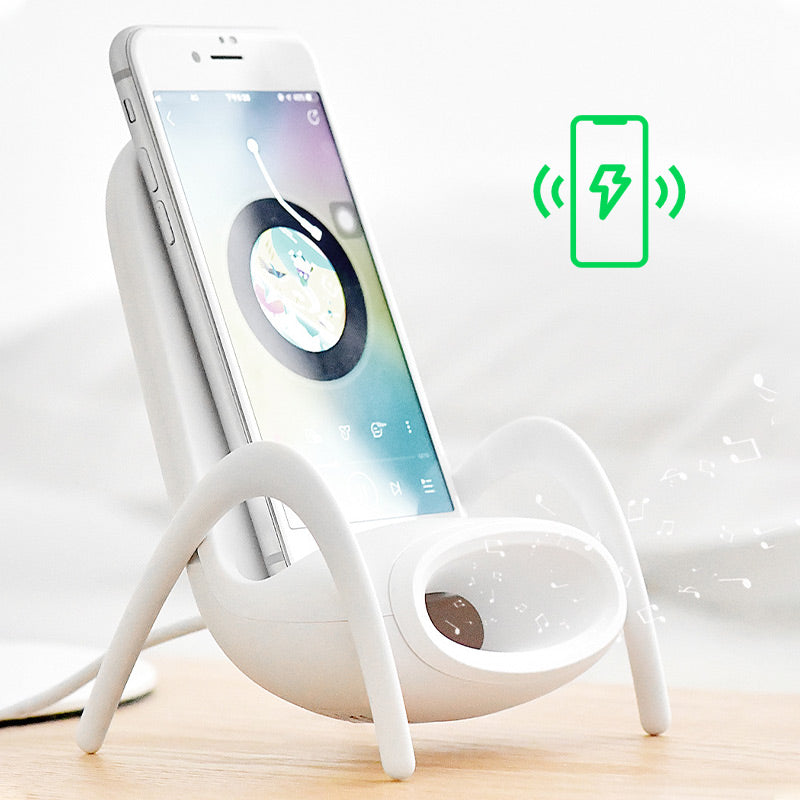 Portable Creative Mini Wireless Charger with Loudspeaker – spainho