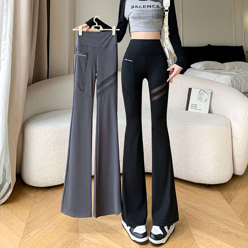 Women's High Waist Slim-Fit Flare Yoga Pants – spainho