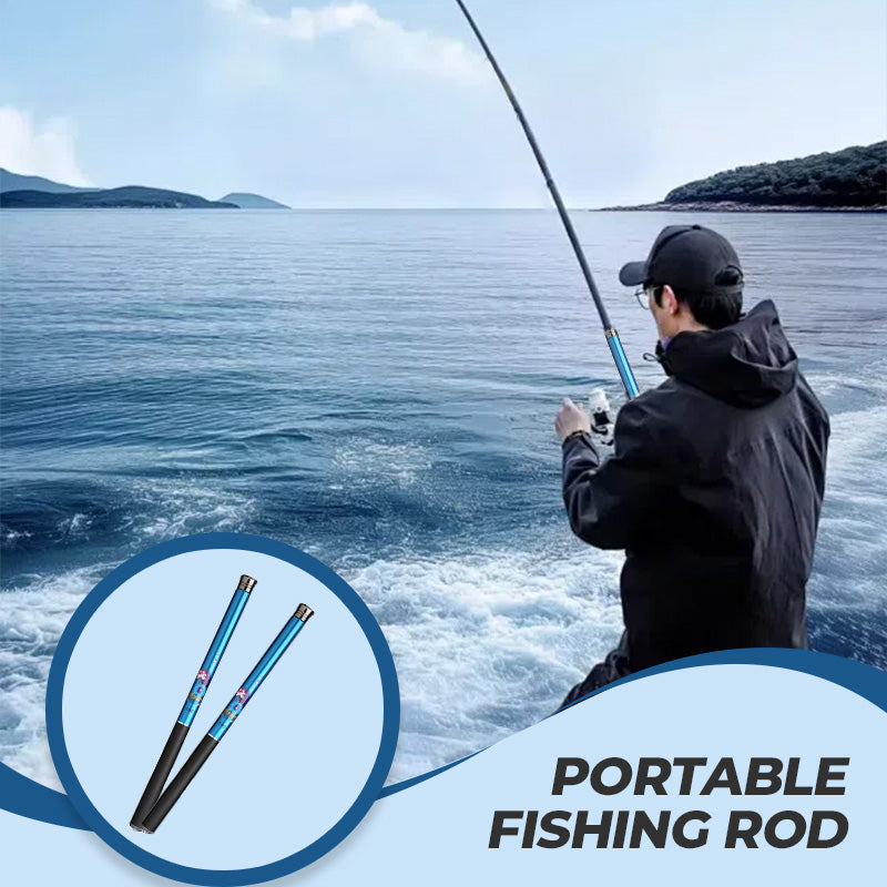 Compact Portable Fishing Rod with Line Holder – spainho