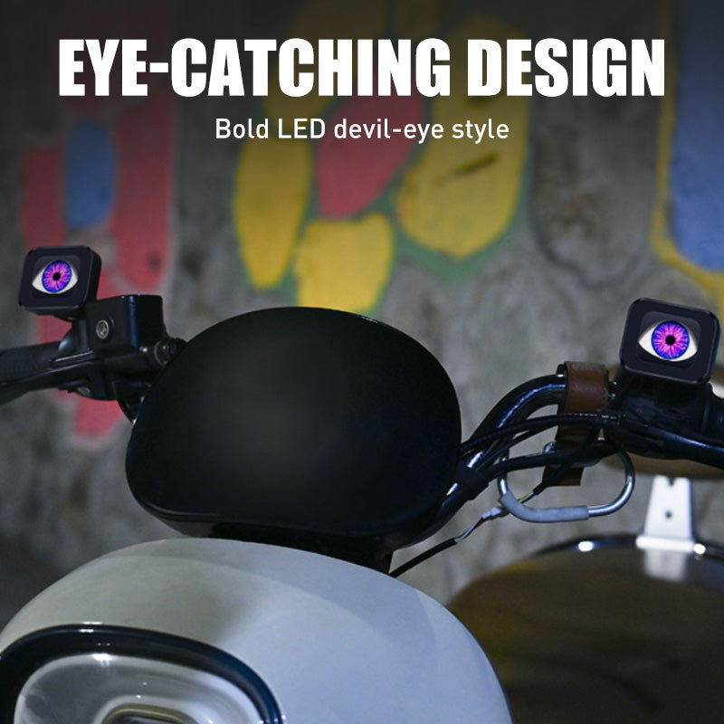 2PCS LED Devil Eyes Lights for Motorcycle Rearview Mirror – spainho